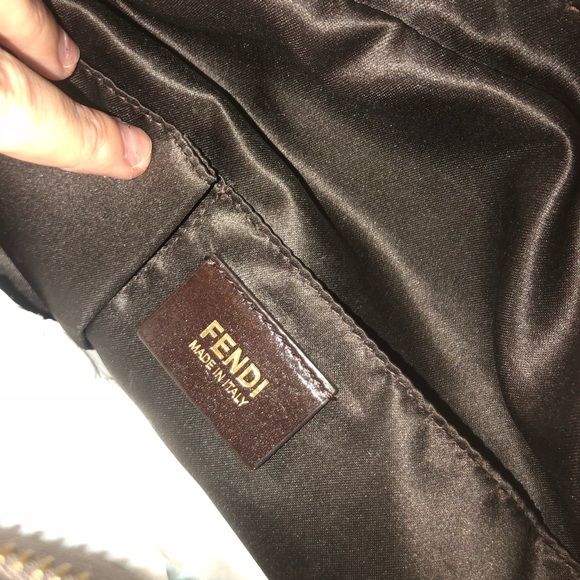 Fendi | Bags | Fendi Shimmer Brown Suede Tortoise Shell Hobo Bag | Poshmark